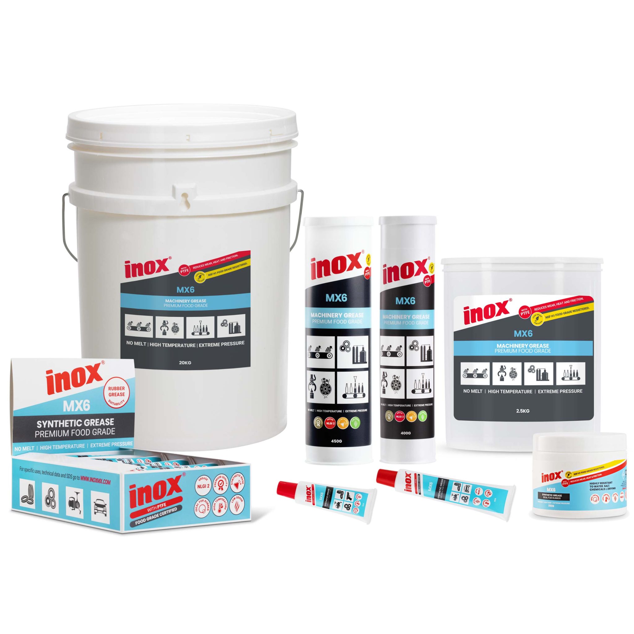 MX6 Food Grade Rubber Grease - Inox Lubricants